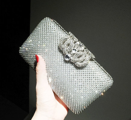 New bride's wedding bag diamond lady versatile banquet clutch evening dress bags supplier