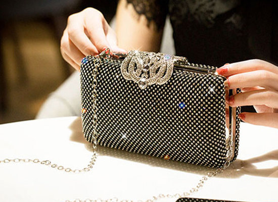 New bride's wedding bag diamond lady versatile banquet clutch evening dress bags supplier
