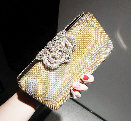 New bride's wedding bag diamond lady versatile banquet clutch evening dress bags supplier
