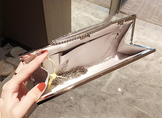 2019 new diamond-encrusted bag rhinestone lady clutch bride wedding banquet dinner party bag handbag for women supplier