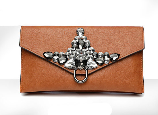 Ladies Crystal Clutch Bag Evening Wedding Rhinestone Silver Purse Chain Cross Body Bag supplier