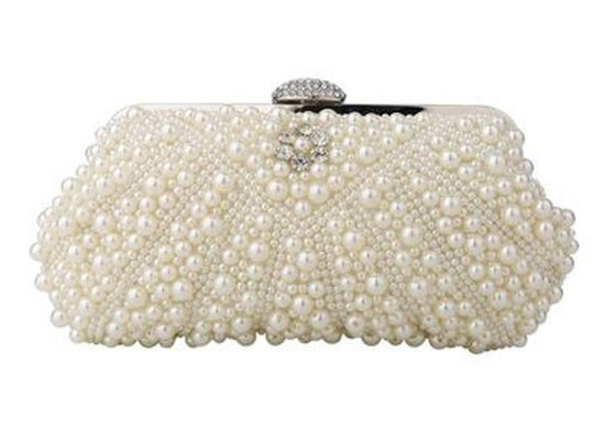 Korean wedding bag high-end pearl bag clutch chain single shoulder bag fashionable lady pearl banquet evening bag supplier