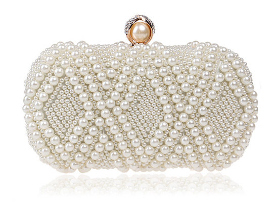 Cross-border new pearl dinner bag European and American lady banquet bag celebrity dress evening bag supplier