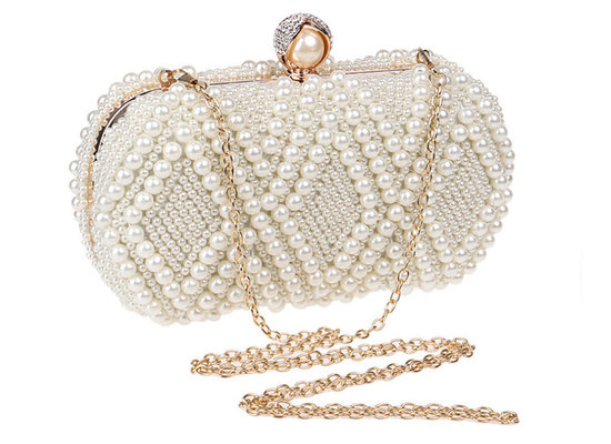 Cross-border new pearl dinner bag European and American lady banquet bag celebrity dress evening bag supplier
