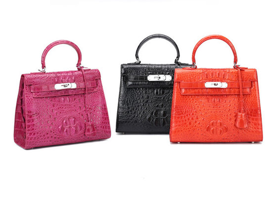 Dongguan manufacturer sells new crocodile skin handbag for ladies with customized logo supplier