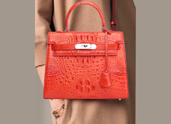 Dongguan manufacturer sells new crocodile skin handbag for ladies with customized logo supplier