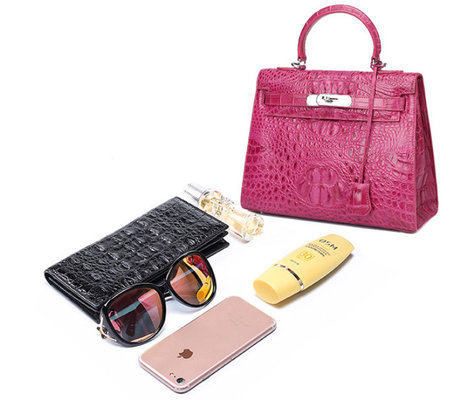 Dongguan manufacturer sells new crocodile skin handbag for ladies with customized logo supplier