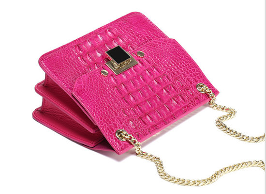 2019 alligator leather one-shoulder cross small square bag fashion crocodile leather ladies bag supplier