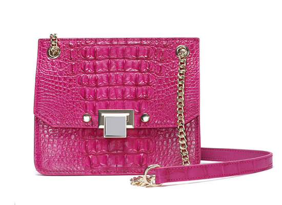 2019 alligator leather one-shoulder cross small square bag fashion crocodile leather ladies bag supplier