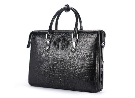 2019 new alligator leather man bag handbag crocodile leather business crossbody bag one-shoulder bag men's briefcase supplier