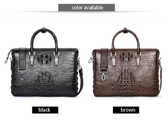 2019 new alligator leather man bag handbag crocodile leather business crossbody bag one-shoulder bag men's briefcase supplier