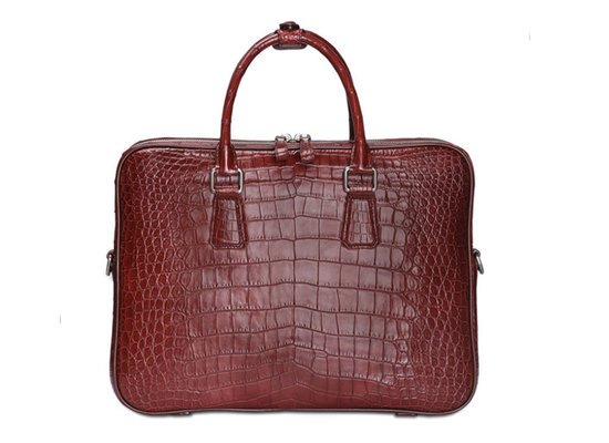 Dongguan factory wholesale genuine crocodile leather business briefcase man handbag supplier