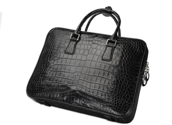 Dongguan factory wholesale genuine crocodile leather business briefcase man handbag supplier