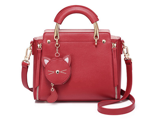The new high-volume PU leather tote one-shouldered cross-slung custom logo women's handbag with strap supplier