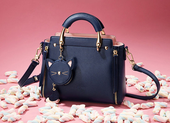 The new high-volume PU leather tote one-shouldered cross-slung custom logo women's handbag with strap supplier