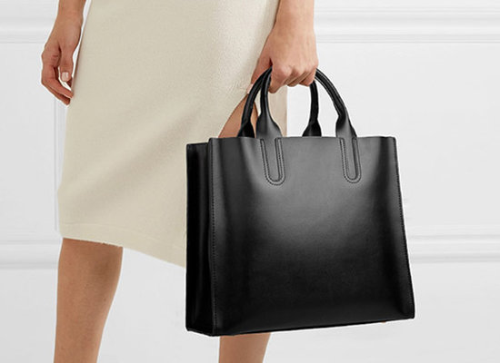 Three sizes PU leather tote one-shouldered crossbody custom logo women's handbag with strap supplier