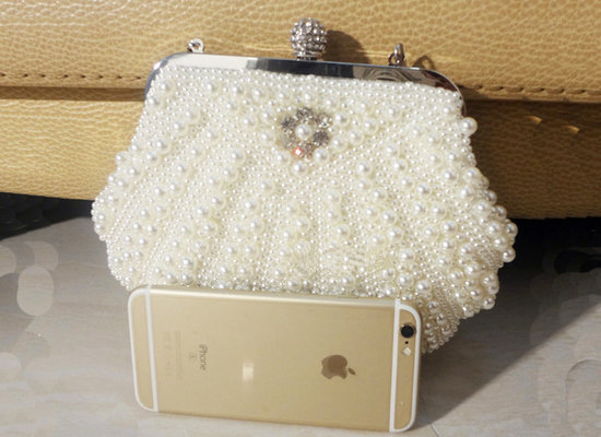 Shell pearl handmade string beads diamond slung over shoulder dinner evening bride retro dress cheongsam wedding bags supplier