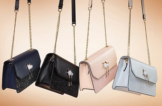 The new fashion Korean version 2019 joker bag is a one-shoulder bag with girly slung chains crossbody bags supplier