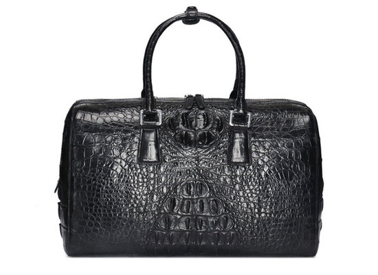 New crocodile-skin business travel carry-on handbag male high-end big volume business travel luggage briefcases supplier