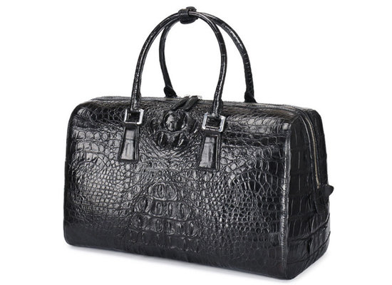 New crocodile-skin business travel carry-on handbag male high-end big volume business travel luggage briefcases supplier