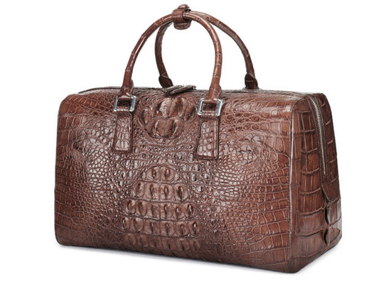 New crocodile-skin business travel carry-on handbag male high-end big volume business travel luggage briefcases supplier