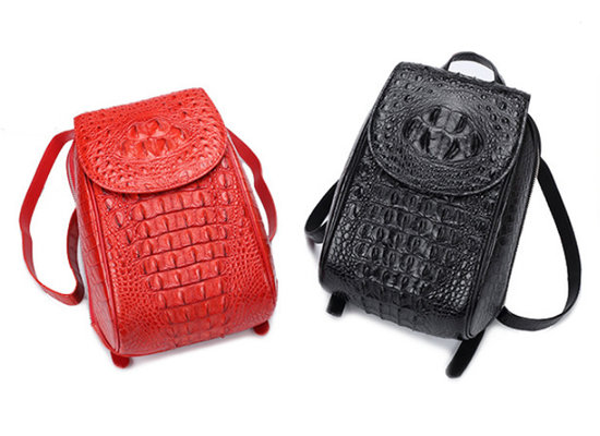 New 2019 crocodile skin bag backpack for ladies supplier