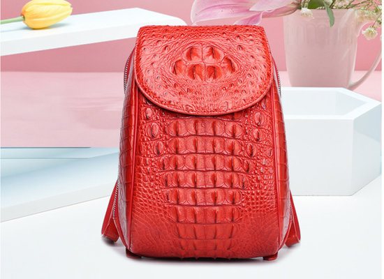 New 2019 crocodile skin bag backpack for ladies supplier
