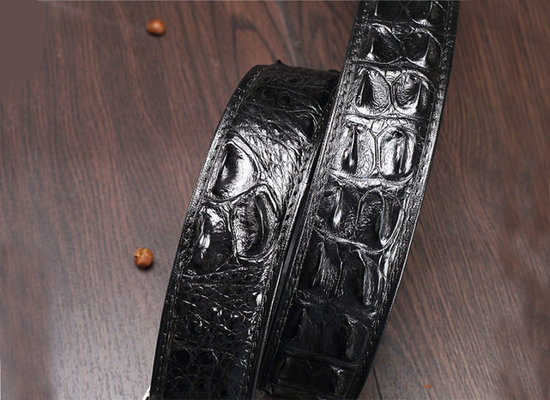 Dongguan factory supply origin new alligator belt crocodile leather men's belts supplier