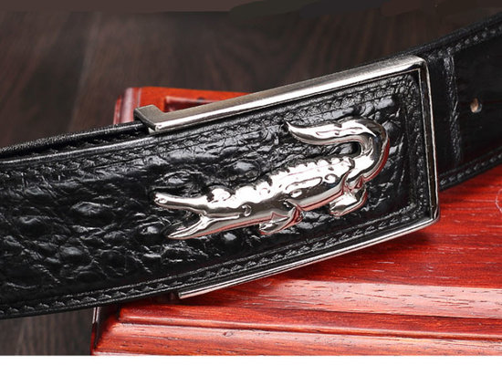 Dongguan factory supply origin new alligator belt crocodile leather men's belts supplier