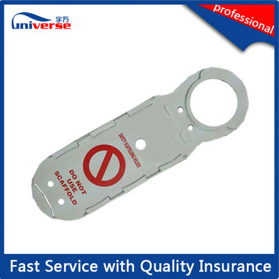 White , Red UV Resistant ABS Scaffolding Safety Tags For Building Work