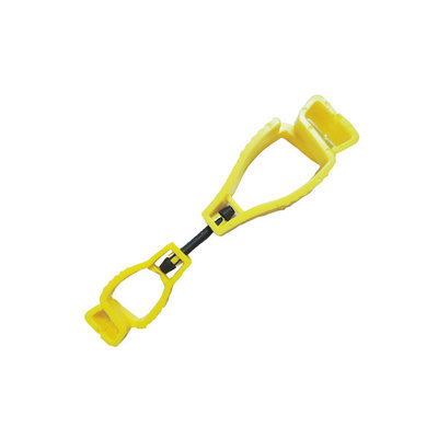 Safe Industrial Work Glove Clips With Yellow Orange Bright Color