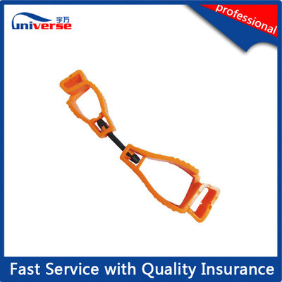 Orange Color Work Glove Clips For Construction Site Glove Clip Holder