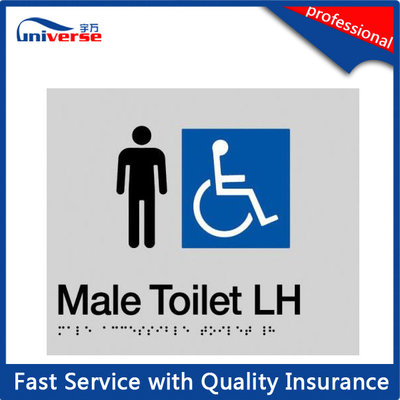 Weather Resistance Braille Tactile Signs For Australia , USA , Europe