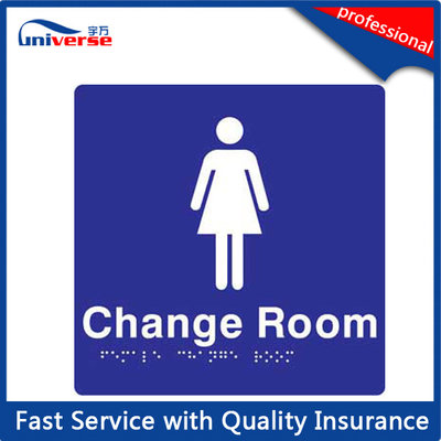 Against Scratching Braille Tactile Signs For Male / Female Change Room