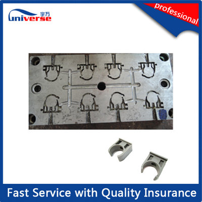 Small Vertical Cold Runner Plastic Injection Molds For PVC Pipe Fitting Clamp