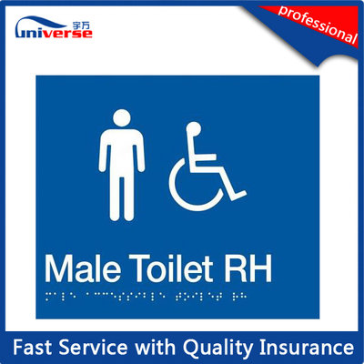 Weather Resistance Braille Tactile Signs For Australia , USA , Europe