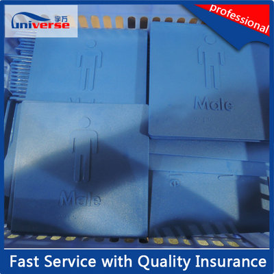 Hot Stamping Plastic Injection Mold For Custom Moulded Toilet Signage