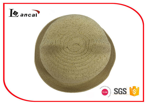 Cat'S Ear Wide Brimmed Straw Hat , Natural Womens Straw Hat With Turn Up Brim
