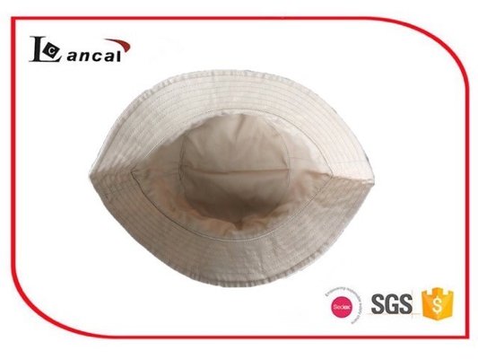 Leaves Printed Personalized Bucket Hats , 60cm Head Circumference With Natural Cotton Lining