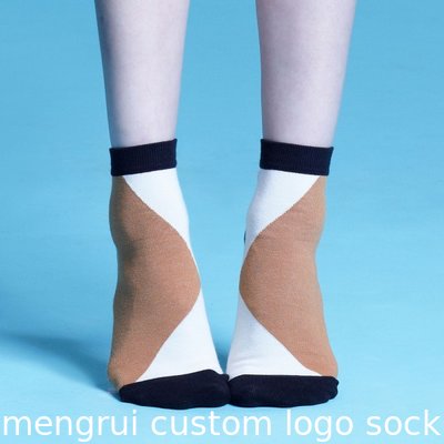 Custom logo, design fashion girl cotton ankle Socks