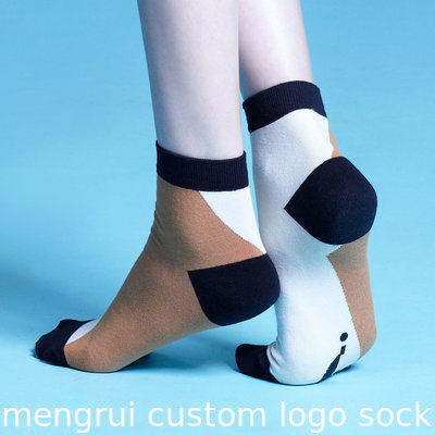 Custom logo, design fashion girl cotton ankle Socks