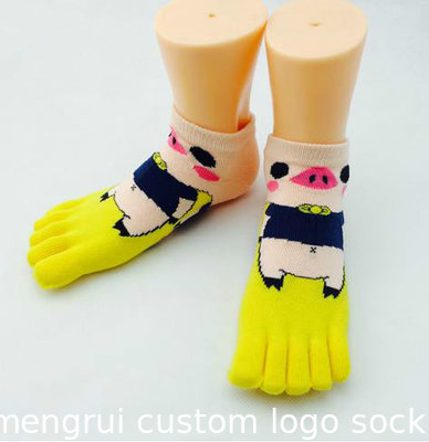 Animal Head Sock Five Toes Socks