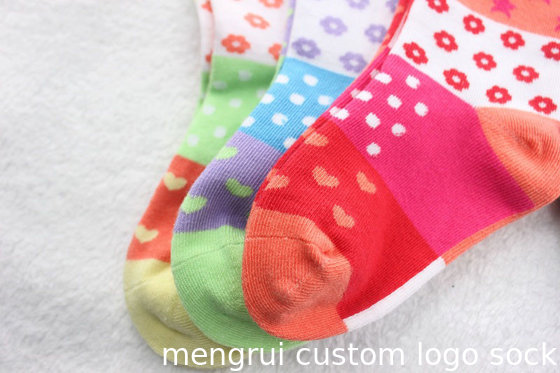 Custom design, color soft knitted children′s Terry Cotton Socks