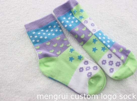 Custom design, color soft knitted children′s Terry Cotton Socks