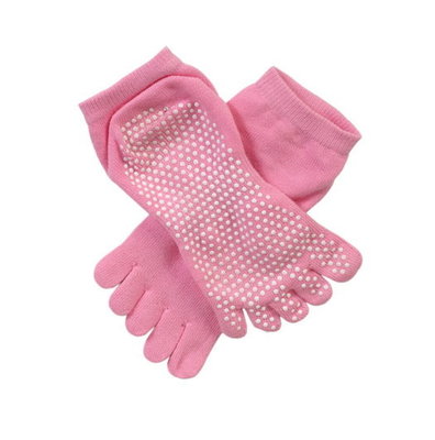 Non Slip Full Toe Women & Men Pilates Strong Grip Five Finger Socks