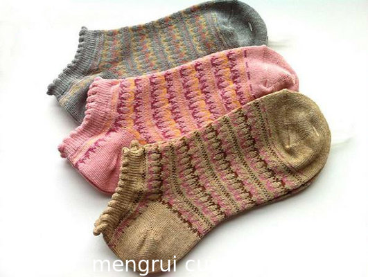 Women′s Patterned Novelty Socks  Ruffle Cuff