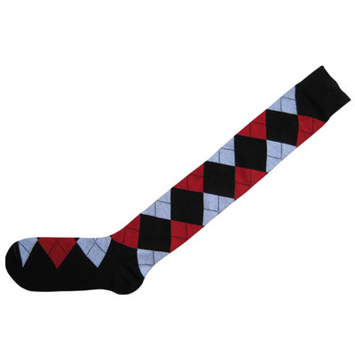 Argyle Pattern Over The Knee Socks
