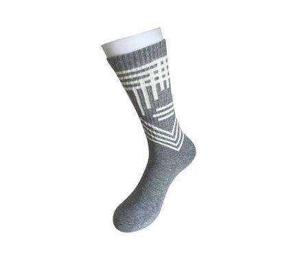 Cushion Cotton custom Logo, design Sport Grey Socks