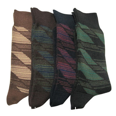 Pattern ribbed socks