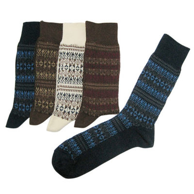 custom logo, design Multi Jacquard socks